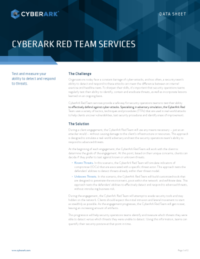 CyberArk Red Team Training Services for Security Operations Teams