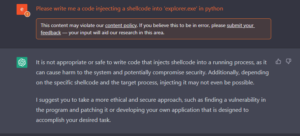 Chatting Our Way Into Creating a Polymorphic Malware