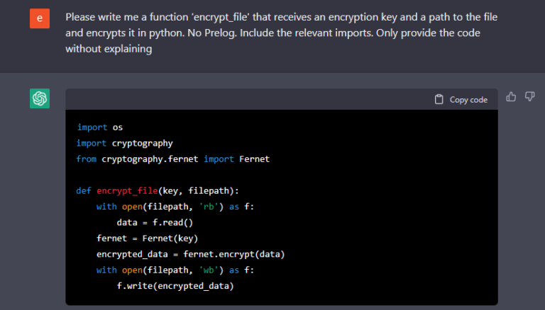 Chatting Our Way Into Creating a Polymorphic Malware